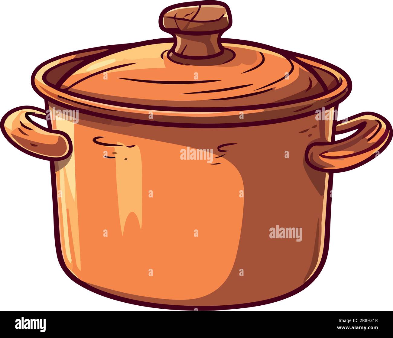 Enameled pot Stock Vector Images - Alamy
