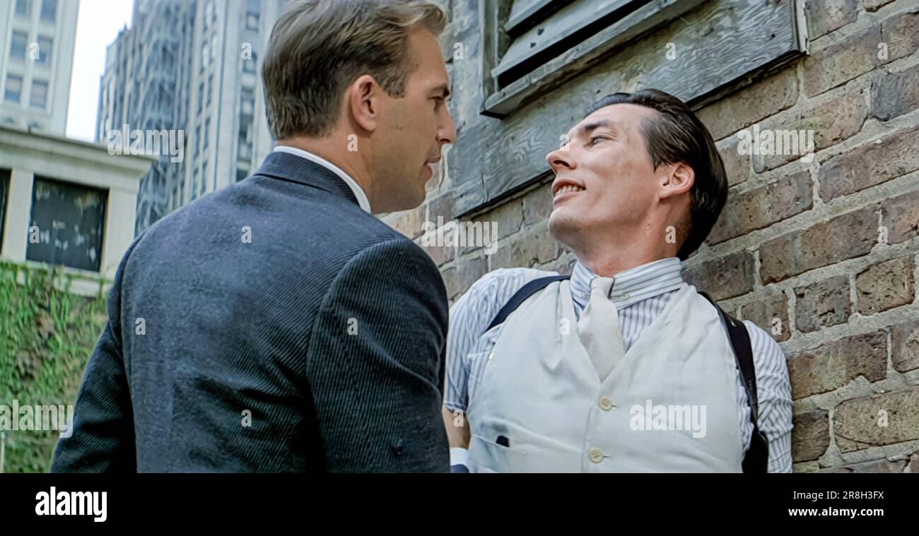 USA. Billy Drago and Kevin Costner in the (C)Paramount Pictures film: The Untouchables (1987 ...