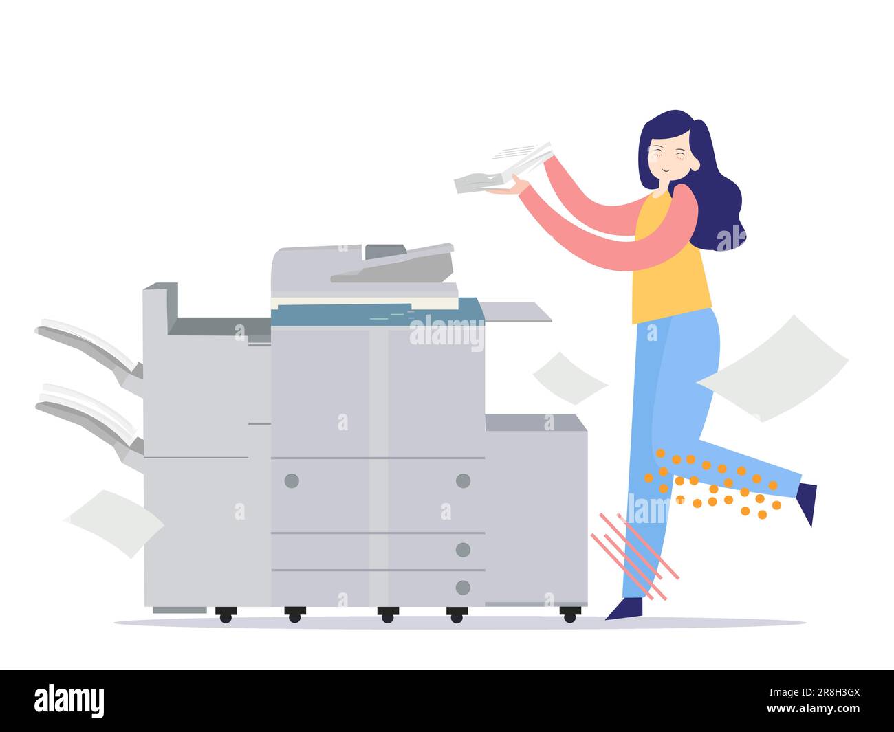 Printing machine office equipment photocopy digital scanning document ...