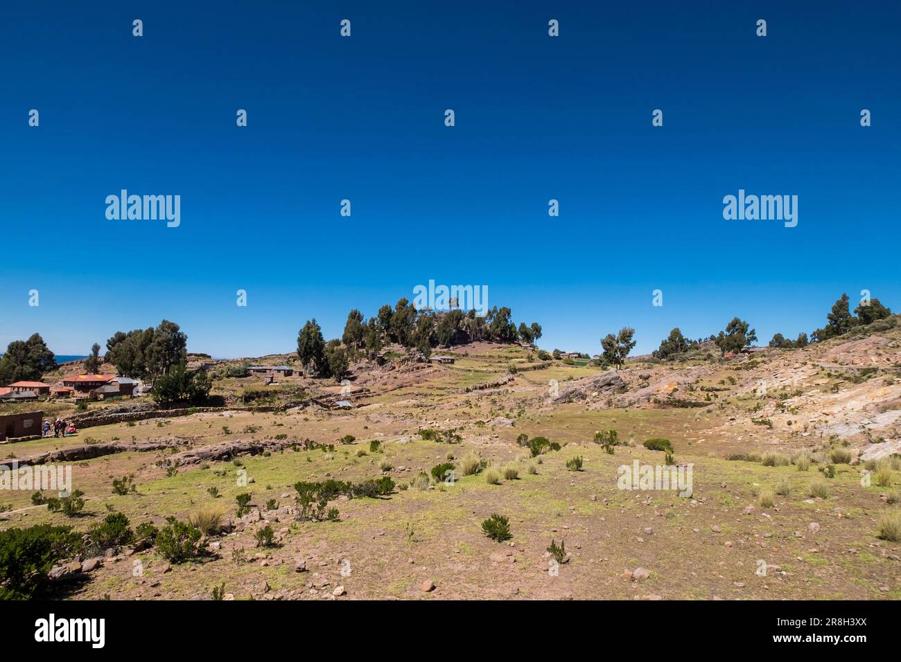 Perù. Taquile island. Titicaca lake Stock Photo - Alamy