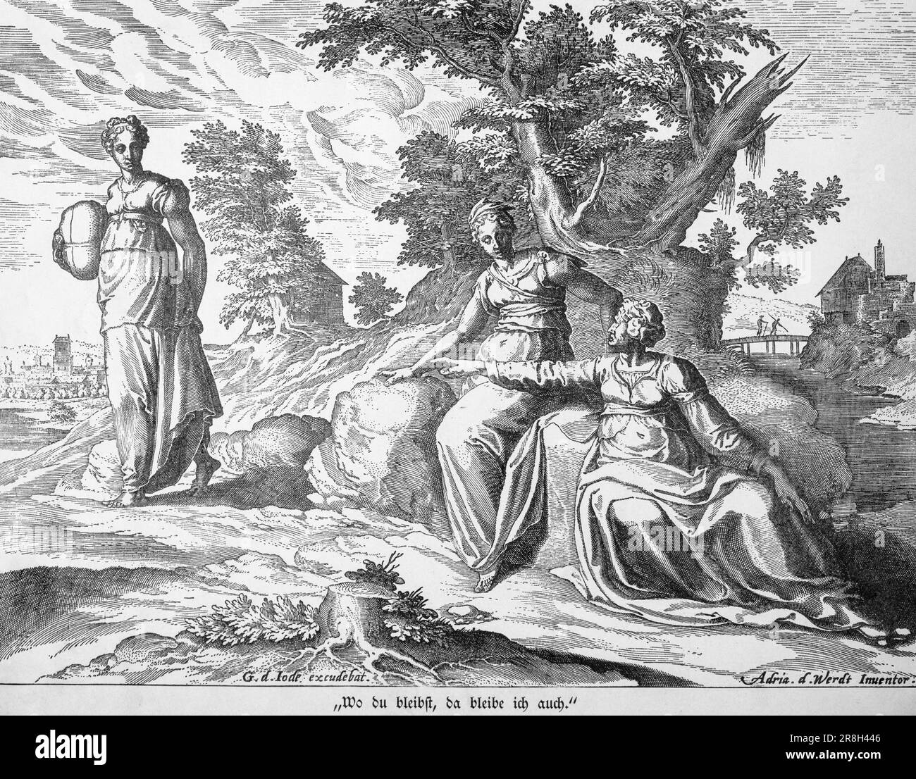 Instead of leaving Naomi, Ruth pledges to stay with her, hebrew bibBook ...