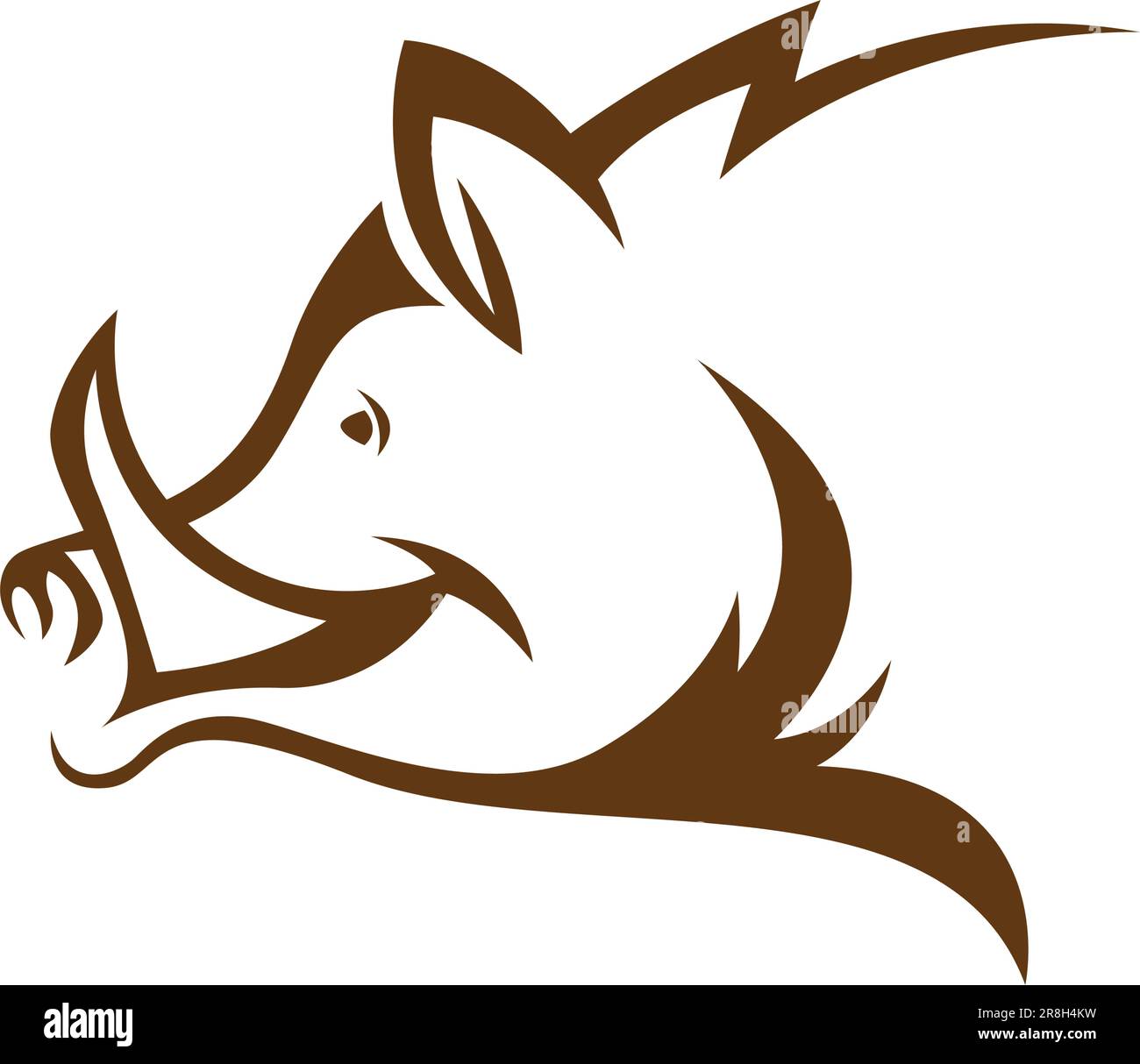 Warthog icon logo design illustration Stock Vector Image & Art - Alamy