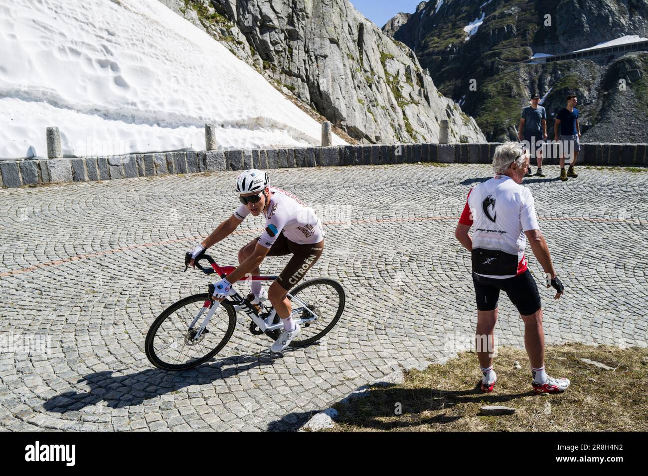 Switzerland. Tour de Suisse. Gotthard pass (Tremola Stock Photo - Alamy