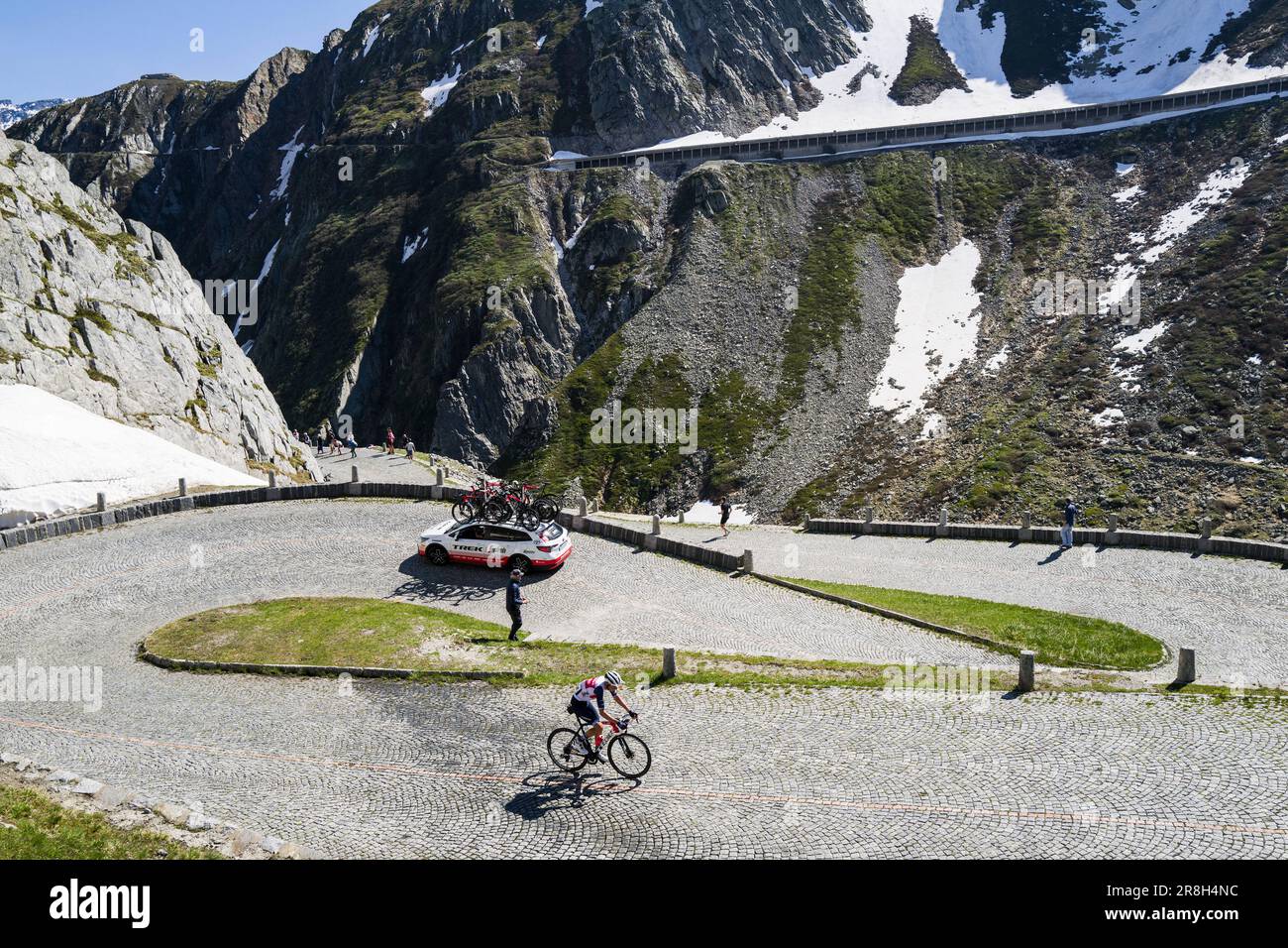 Switzerland. Tour de Suisse. Gotthard pass (Tremola Stock Photo - Alamy