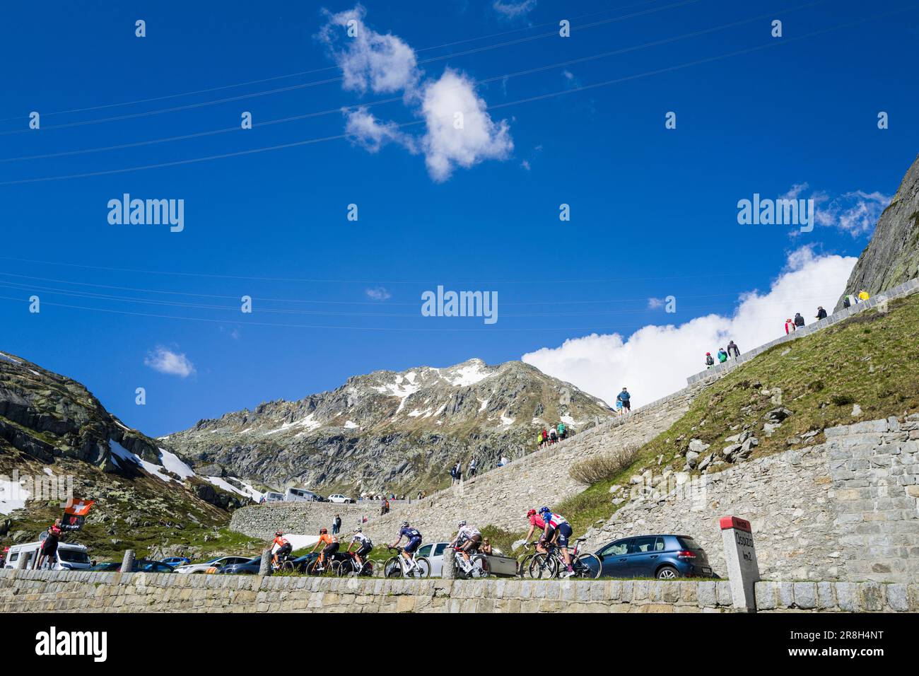 Switzerland. Tour de Suisse. Gotthard pass (Tremola Stock Photo - Alamy