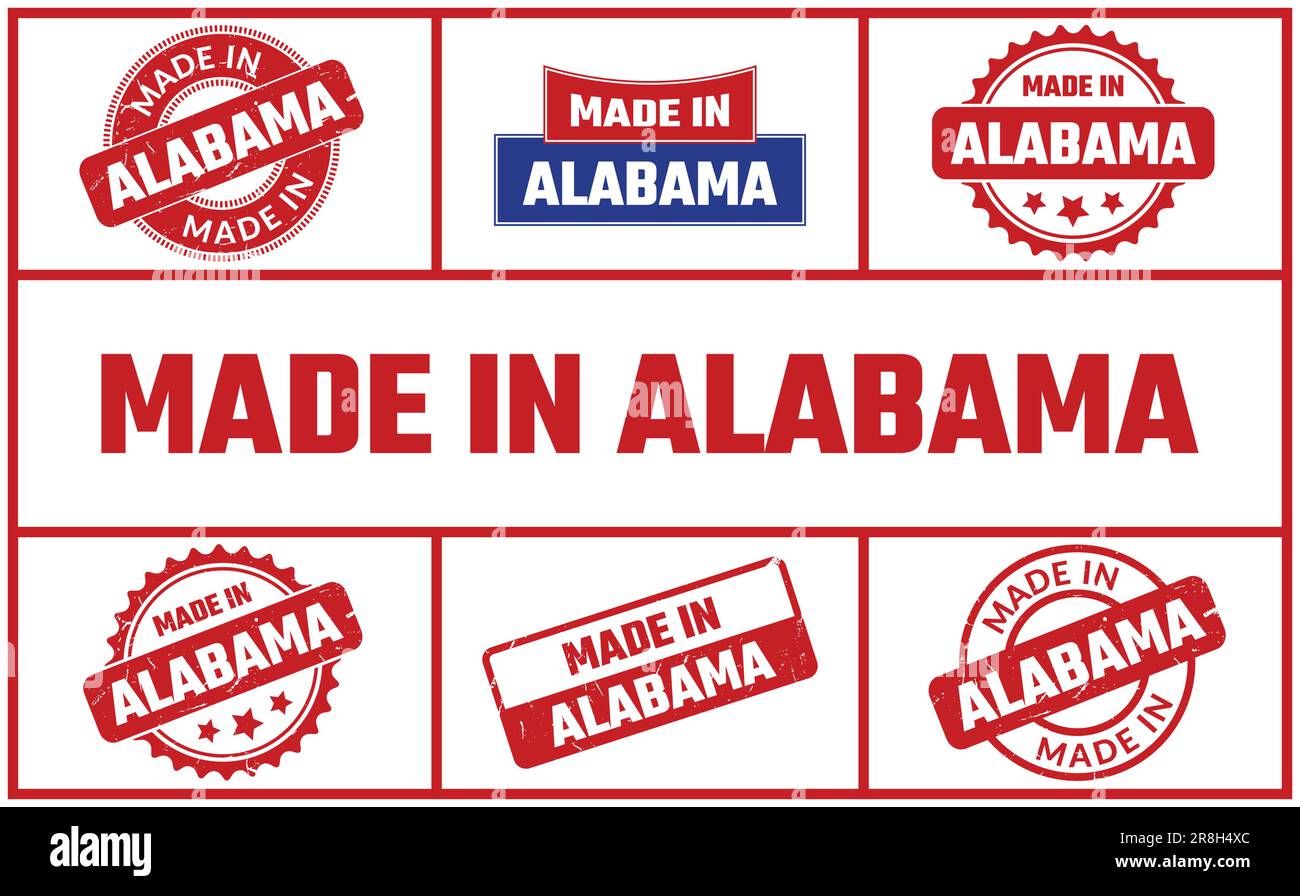 Alabama stamp vector vectors hi-res stock photography and images - Alamy
