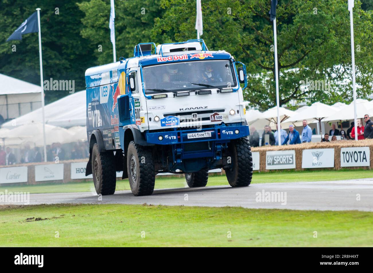 Kamaz T4 Dakar Rally truck driven by Ayrat Mardeev at the 2016 Goodwood ...