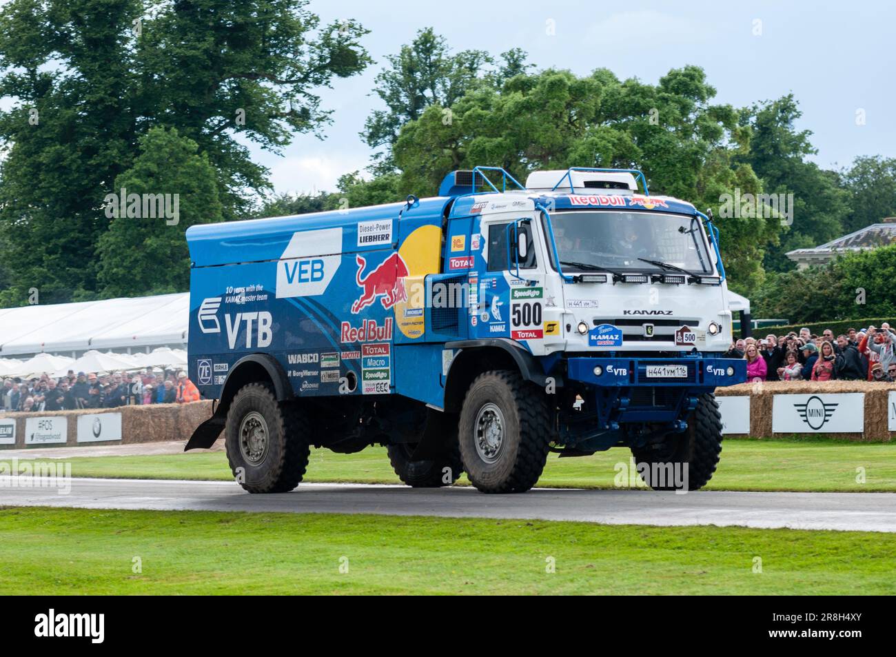 Kamaz T4 Dakar Rally truck driven by Ayrat Mardeev at the 2016 Goodwood ...