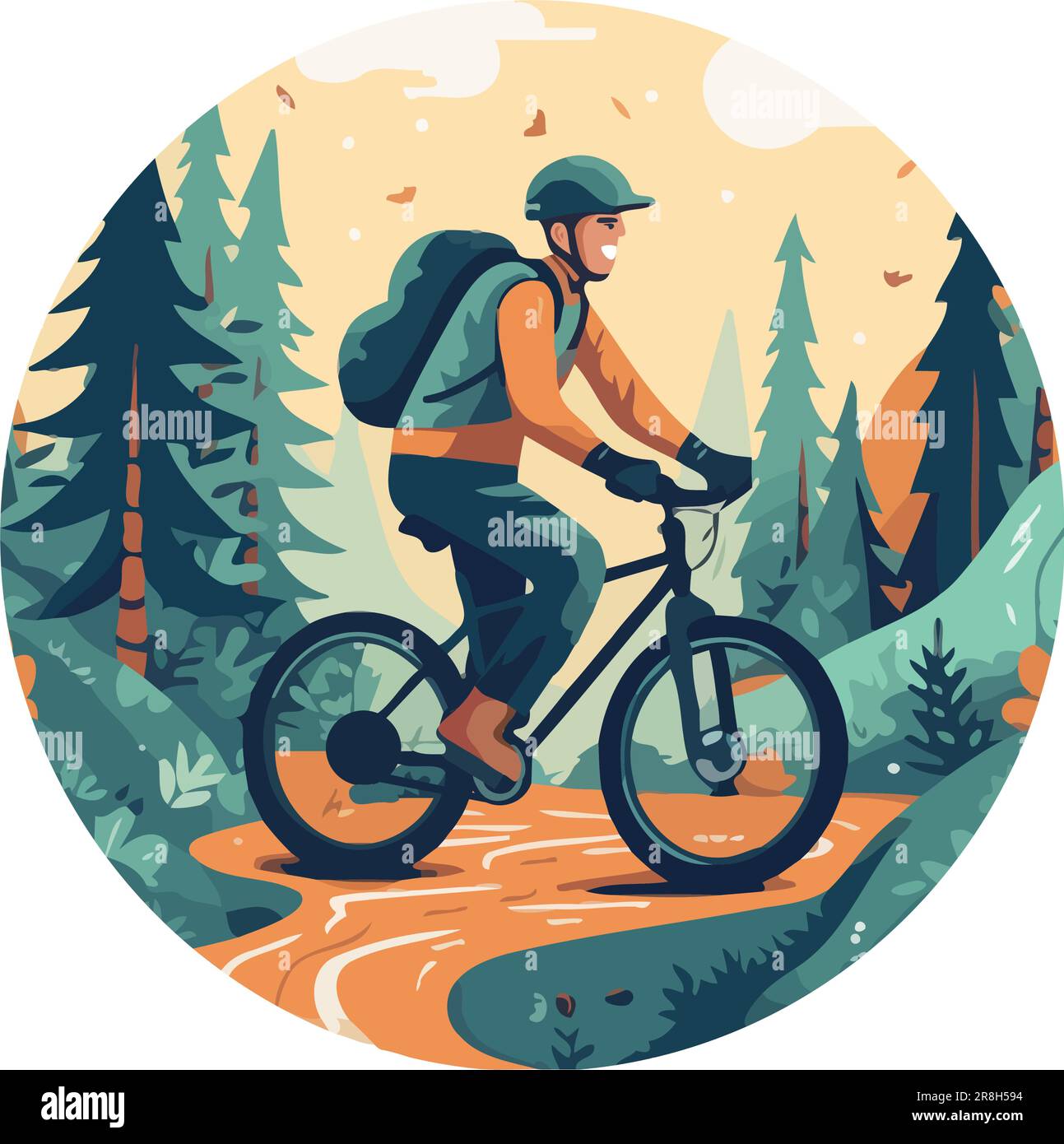 Cycling through Cut Out Stock Images & Pictures - Alamy