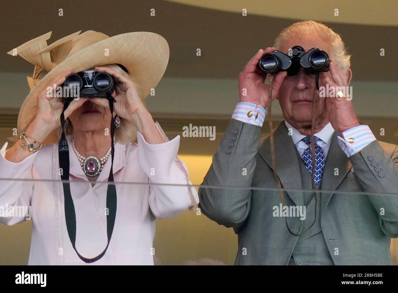 Britain's King Charles III and Camilla, the Queen Consort use ...