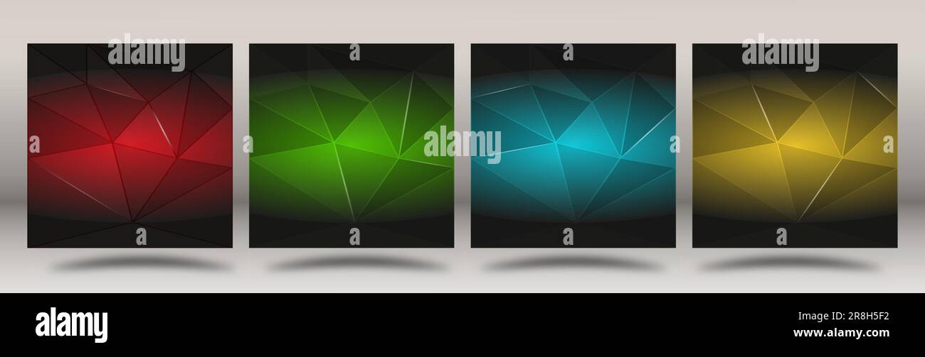 A set of colored backgrounds for creative design and creative ideas ...