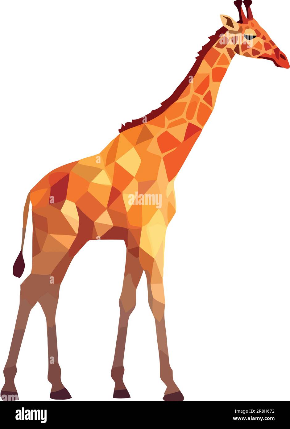 Head cute giraffe animals africa Stock Vector Images - Alamy