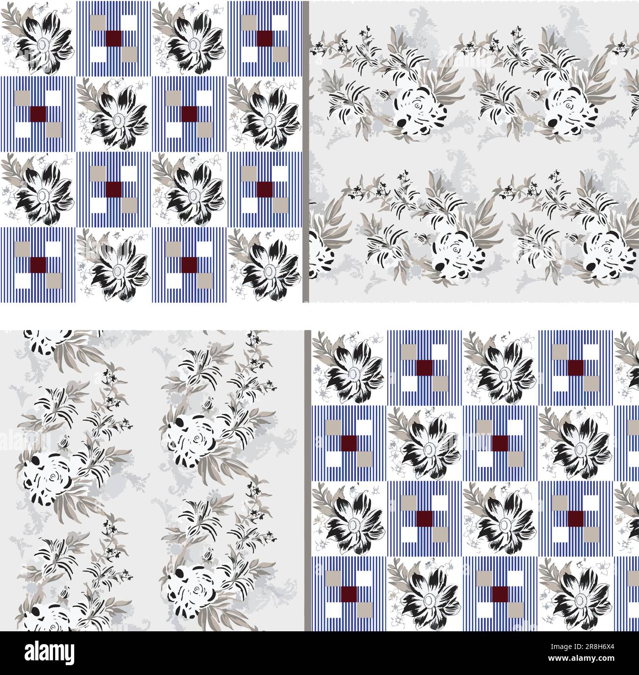 Colourful indian fabric Stock Vector Images - Alamy