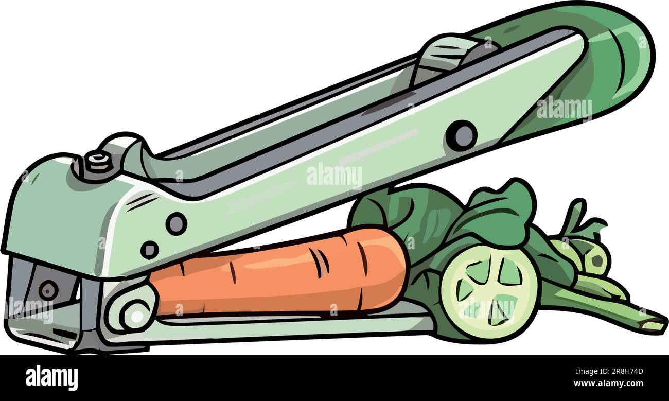 carrot in sharp cutting blade Stock Vector Image & Art - Alamy