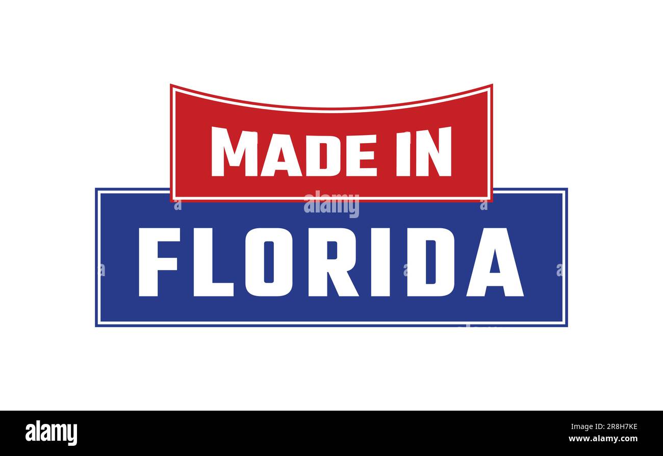 Made In Florida Seal Vector Stock Vector Image & Art - Alamy