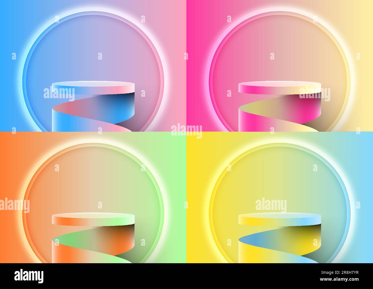 3d podium hologram stand Stock Vector Images - Alamy