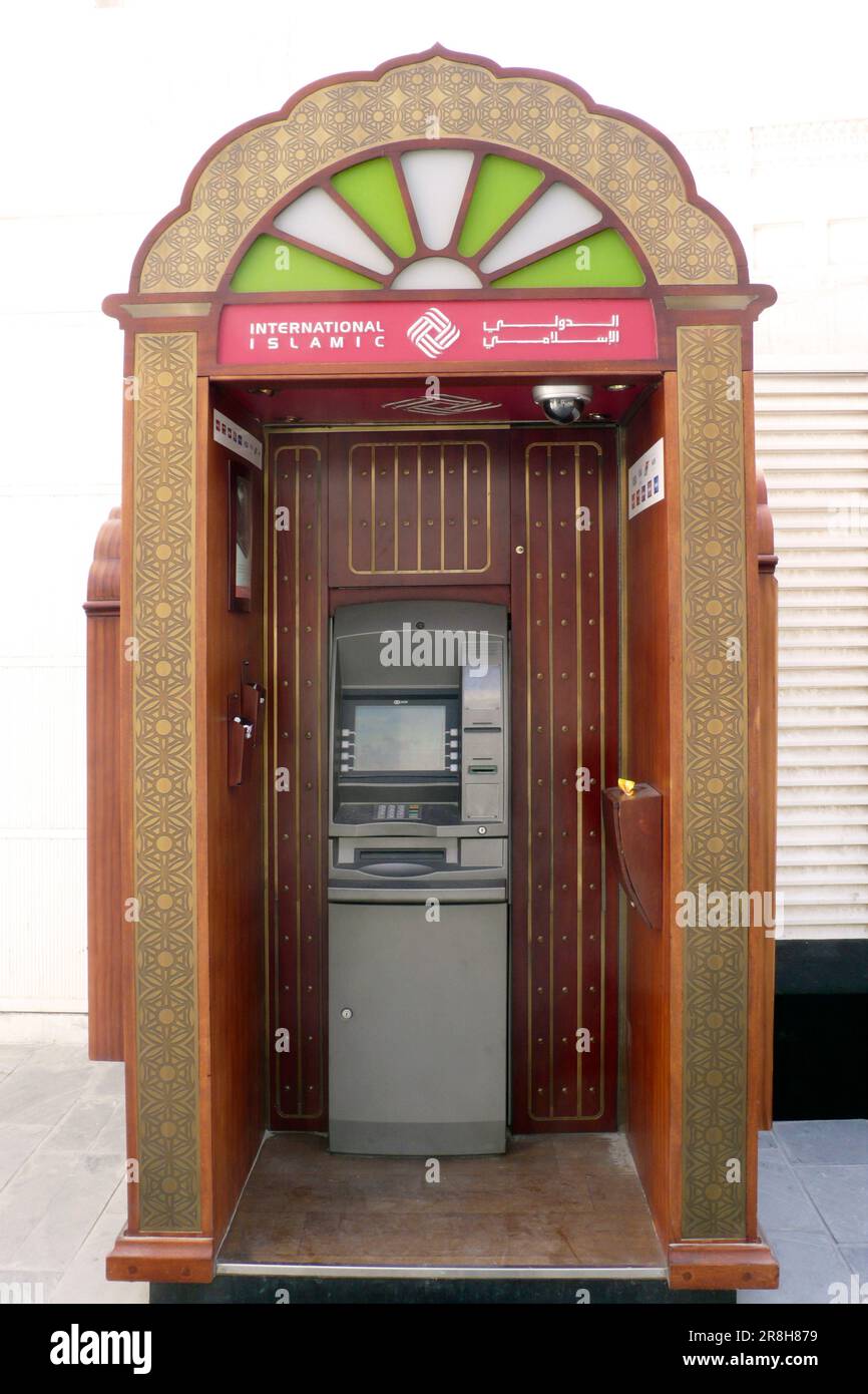Bancomat. Doha. Qatar Stock Photo - Alamy