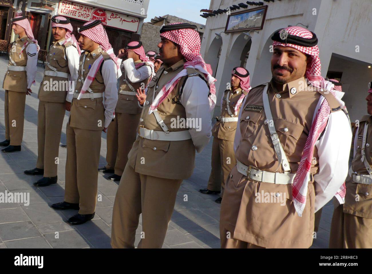 Soldiers. Qatar. Doha Stock Photo - Alamy
