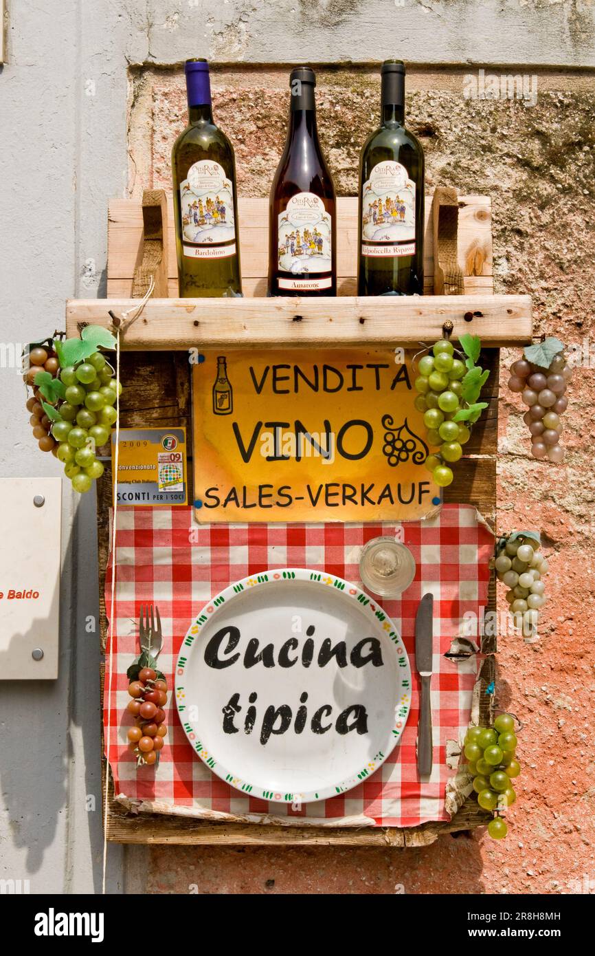 Cucina Tipica. Malcesine. Veneto. Italy Stock Photo - Alamy