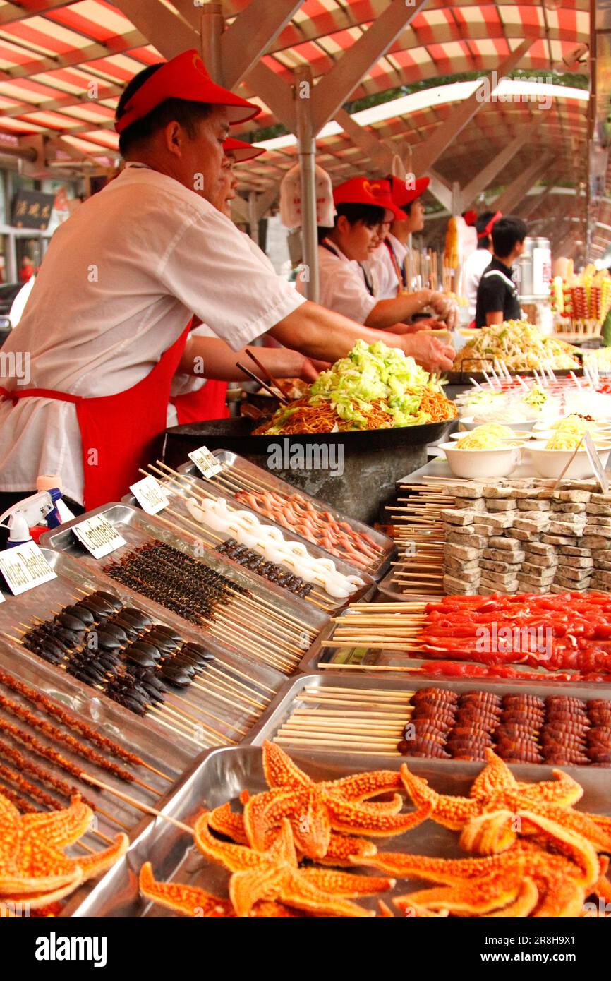 Chinese Cuisine. Food Market In Beijing. China Stock Photo - Alamy