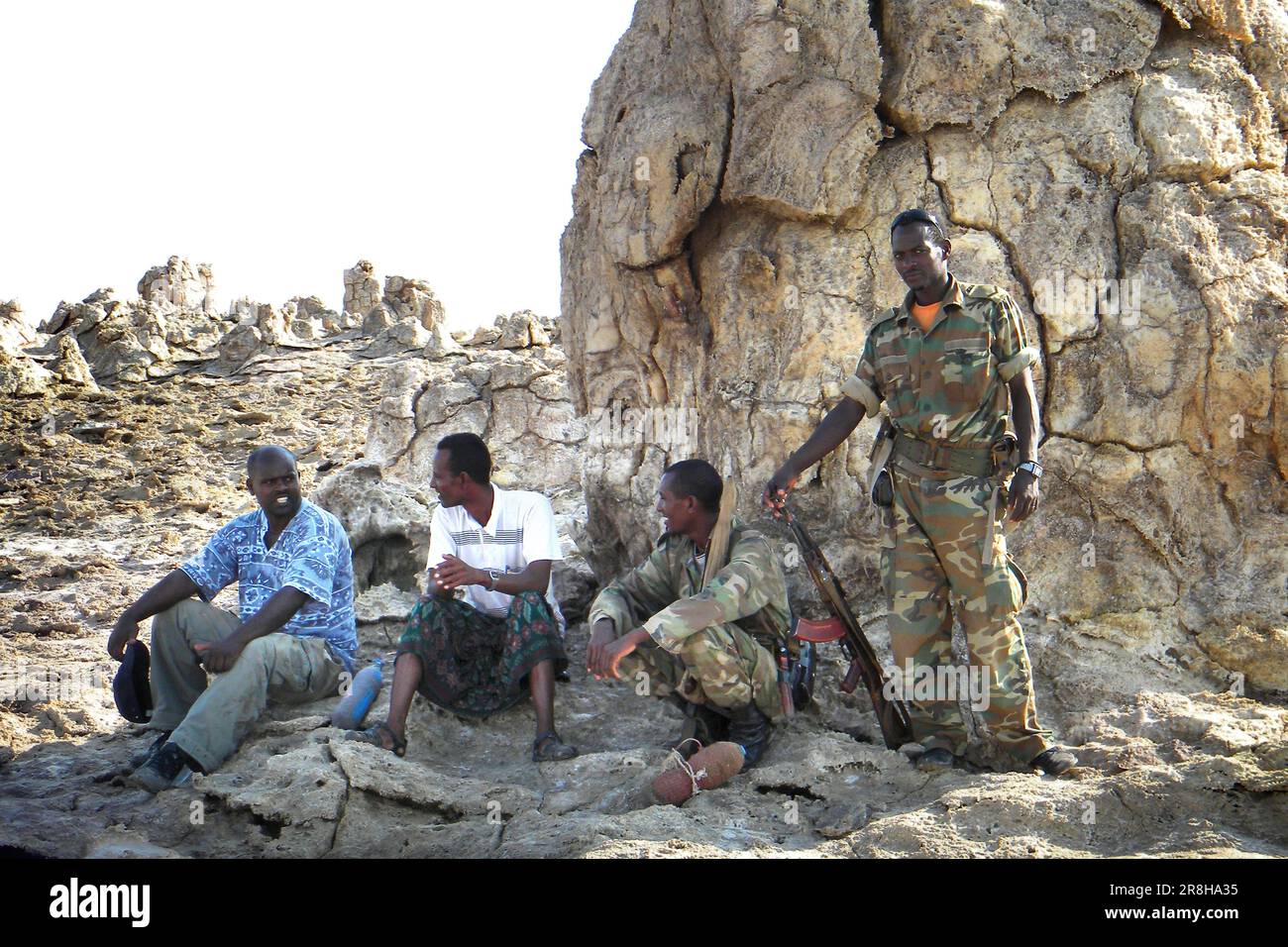 Military Checkpoint. Danakil. Ethiopia Stock Photo - Alamy