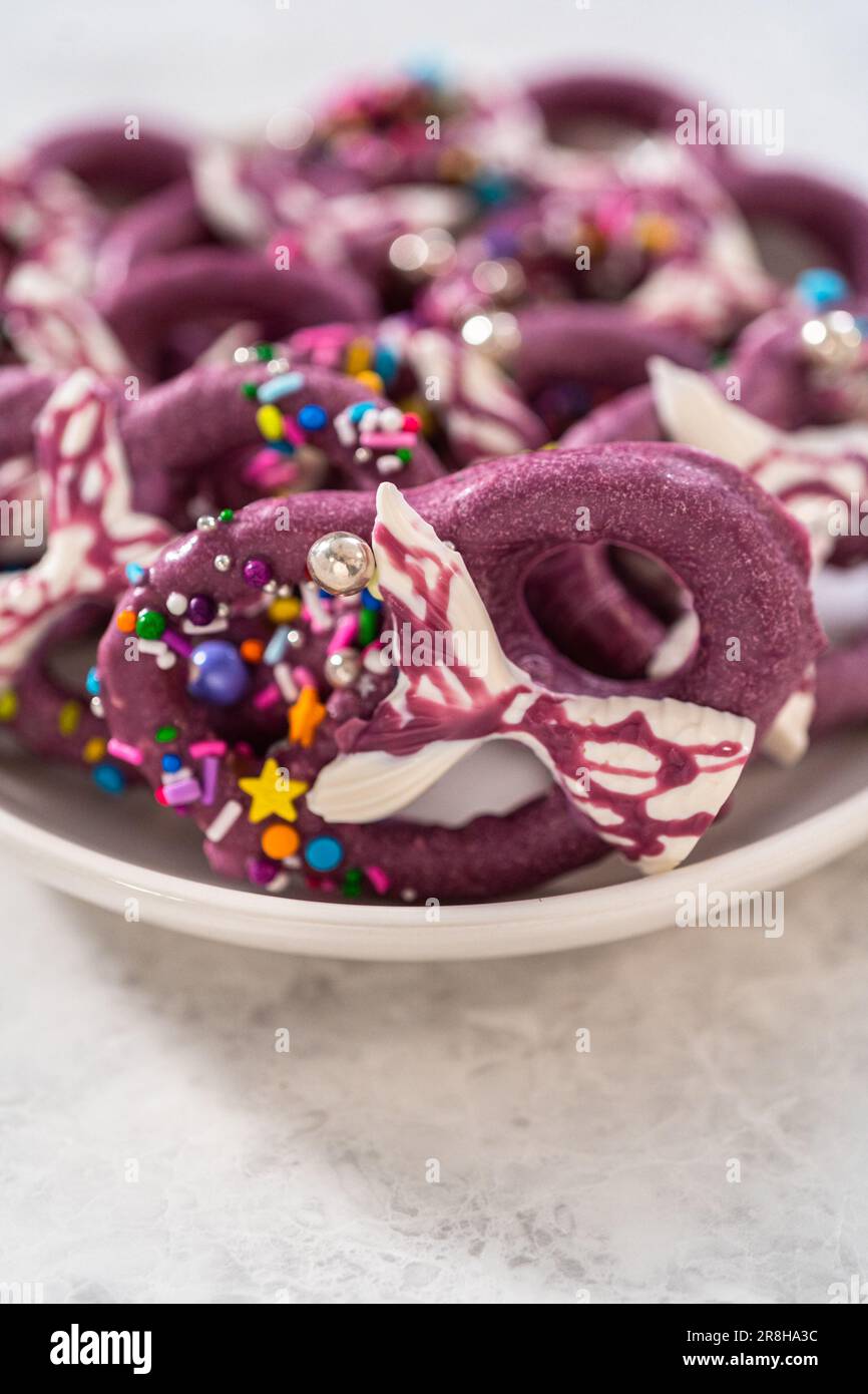 Mermaid pretzel twists Stock Photo - Alamy