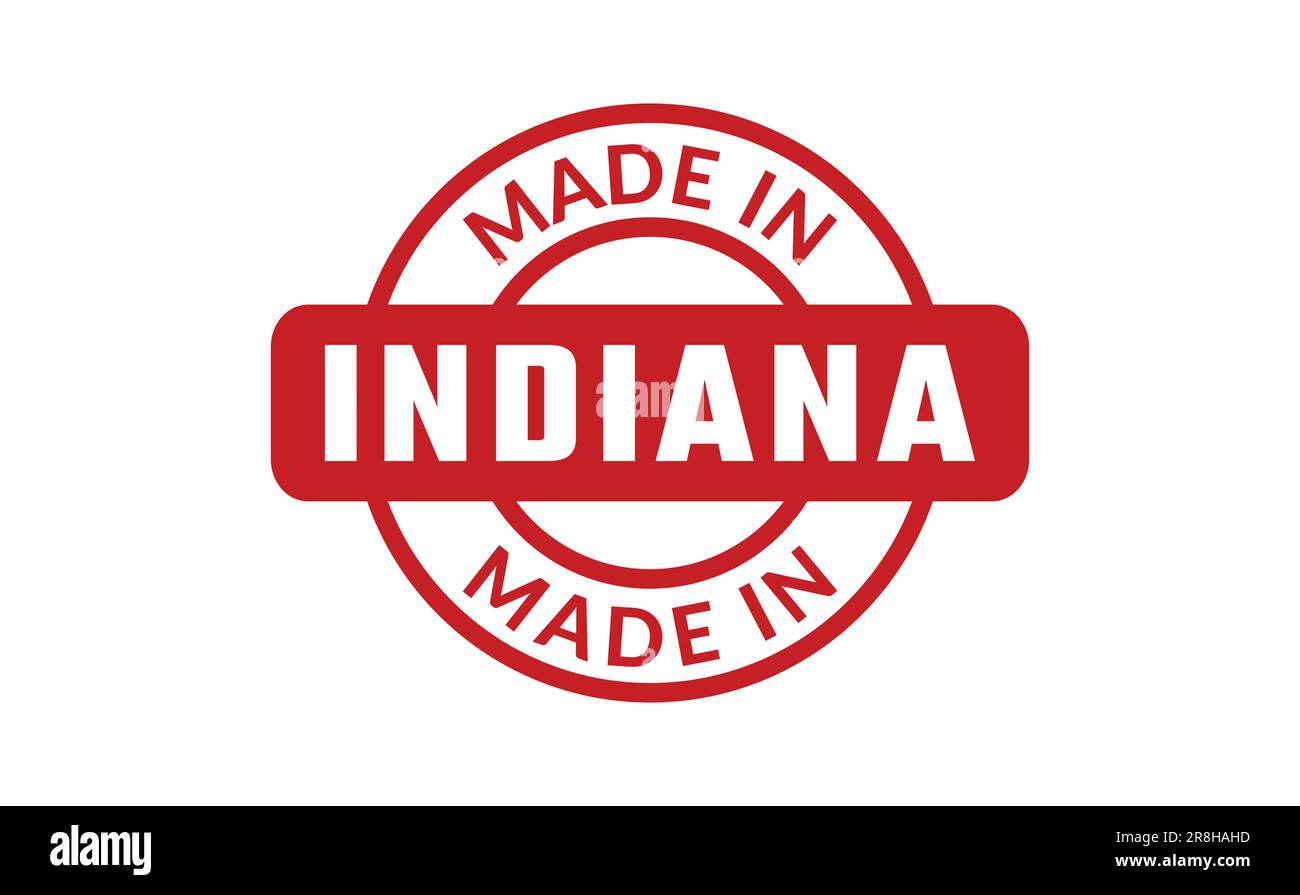 Indiana stamp vector vectors hi-res stock photography and images - Alamy