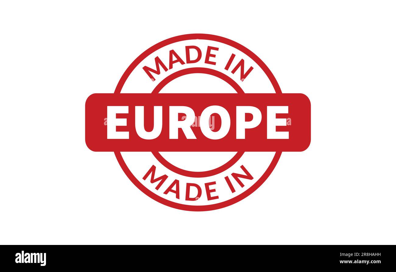 Made In Europe Rubber Stamp Stock Vector Image & Art - Alamy