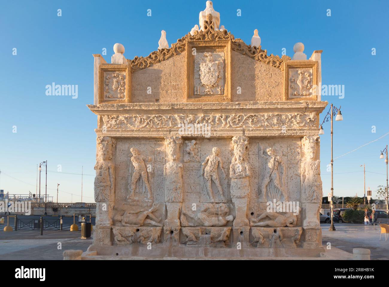 Gallipoli, Province of Lecce, Italy, The facade of Greek Fountain( in ...