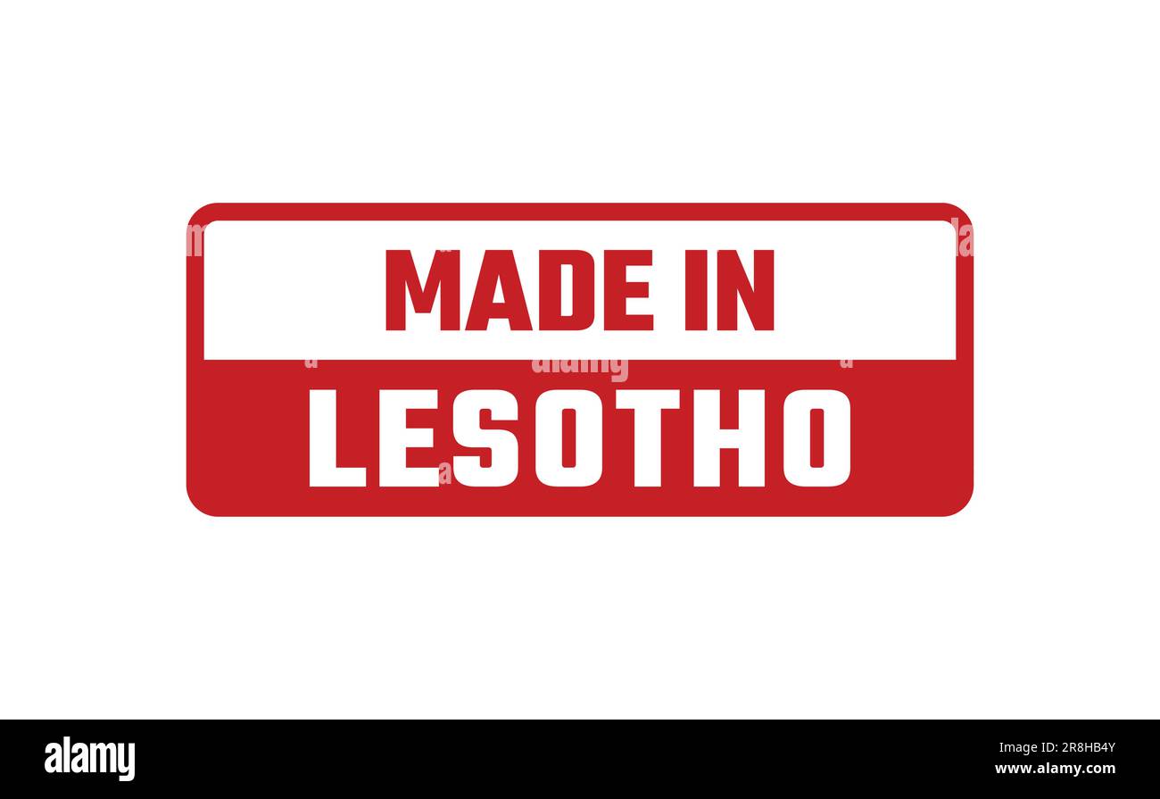 Made In Lesotho Rubber Stamp Stock Vector Image & Art - Alamy