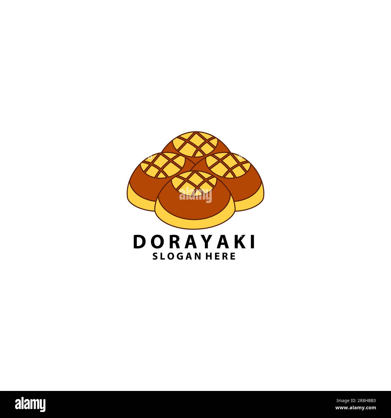 Hot cross buns retro vintage logo design vector illustration Stock ...