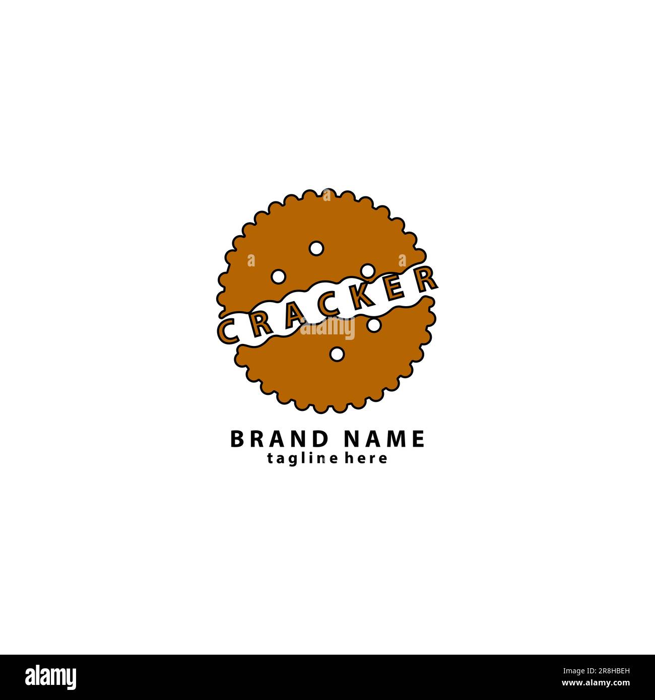 biscuit cracker logotype vector illustration Stock Vector Image & Art ...