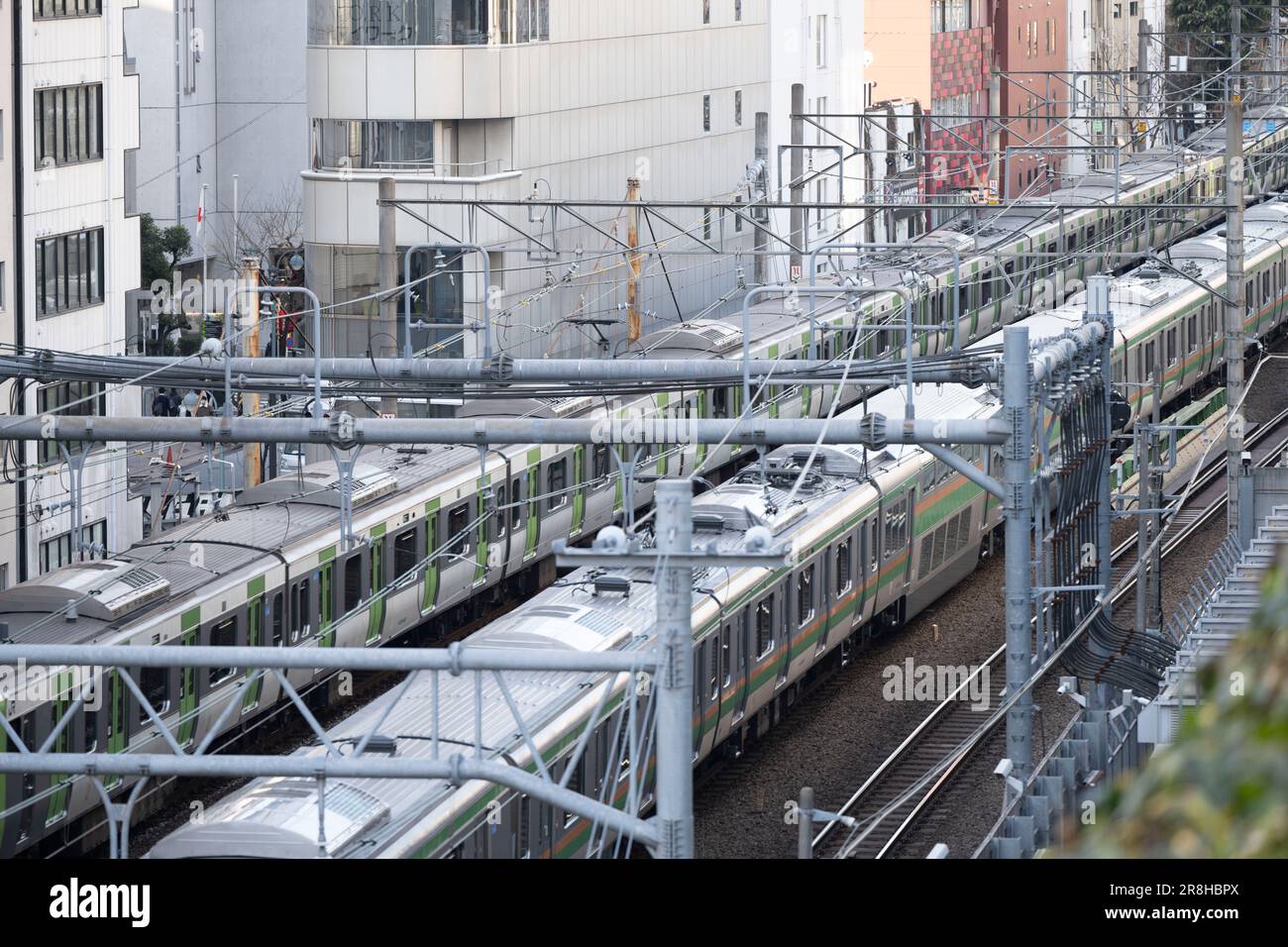 Tokyo, Japan. 3rd Mar, 2023. The East Japan Rail Company Yamanote Line ...
