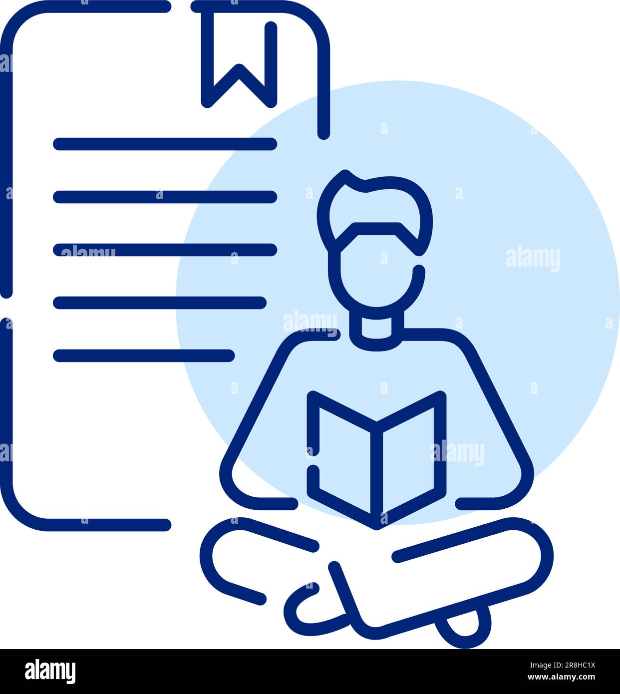 Reading digital books from portable devices. Man sitting in comfortable ...