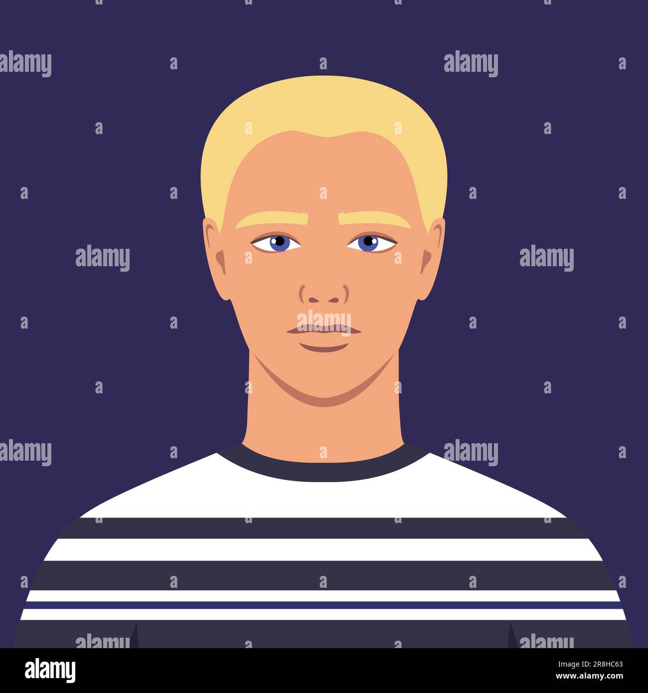 Portrait beautiful stylish guy Stock Vector Images - Alamy