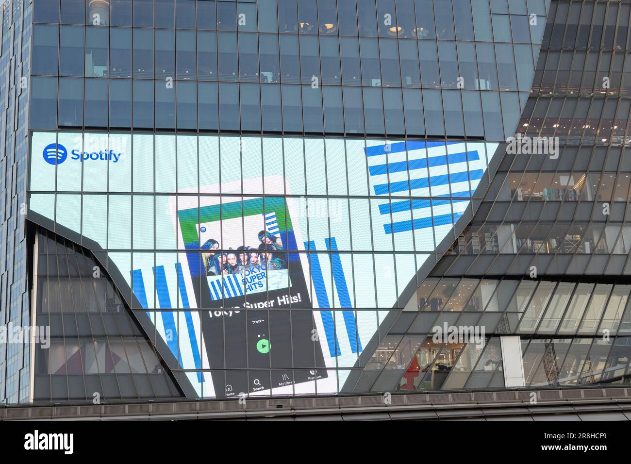 Tokyo, Japan. 3rd Mar, 2023. An advertisement for Spotify in Japan on ...