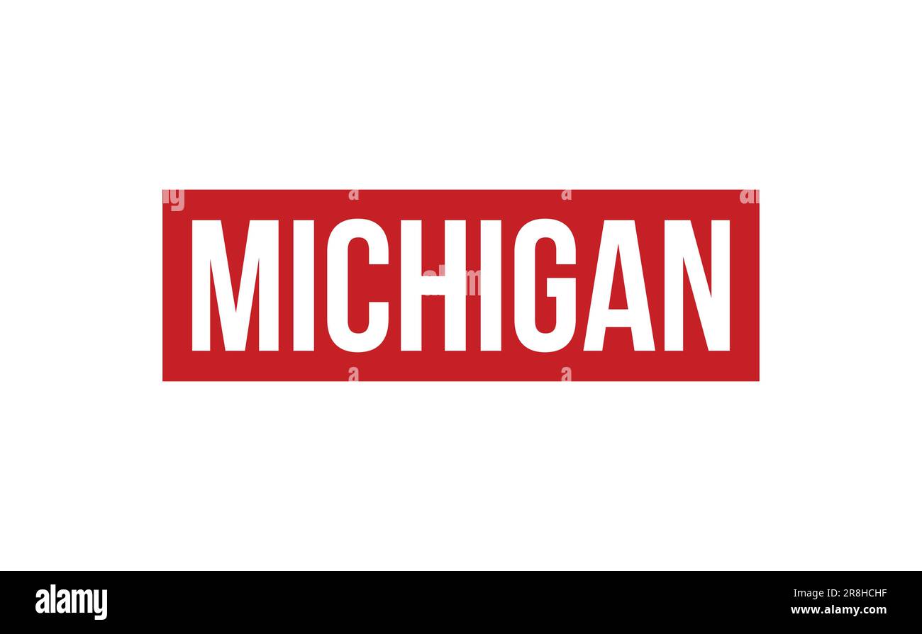 Michigan Rubber Stamp Seal Vector Stock Vector Image & Art - Alamy