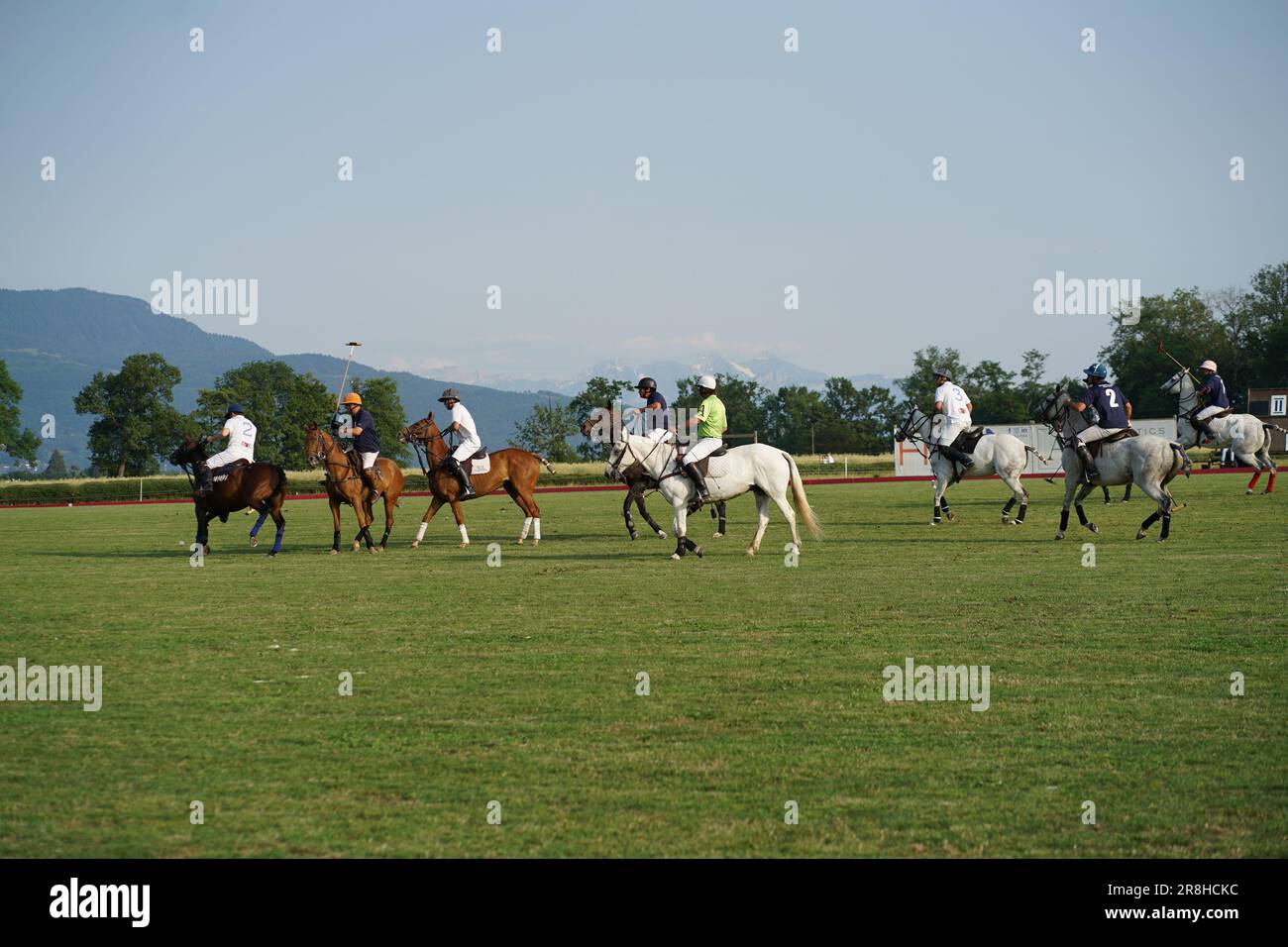 A group of polo players at the GPC Stock Photo - Alamy