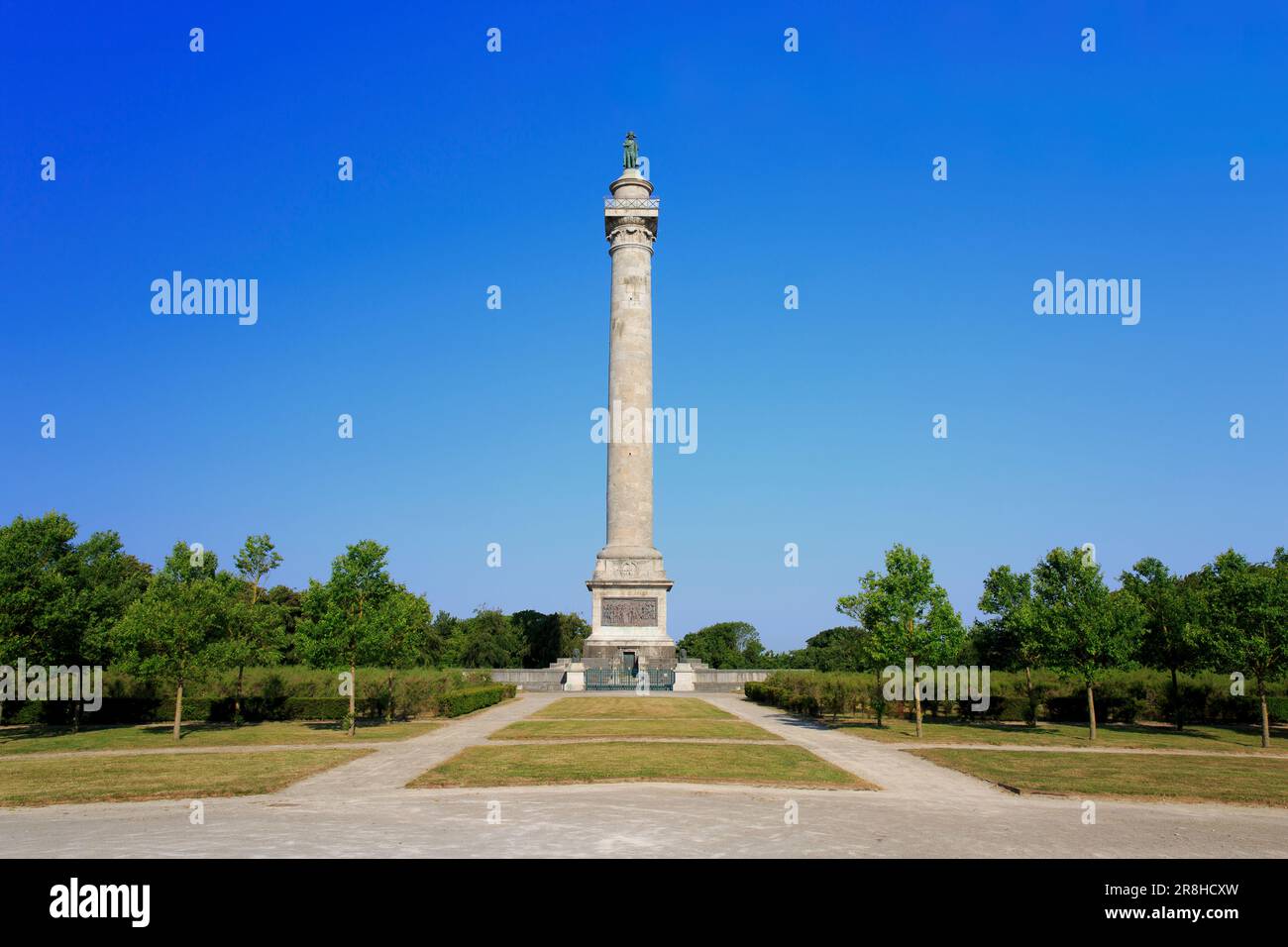 Statue of Napoleon Bonaparte (1769-1821) atop the Column of the Grande ...
