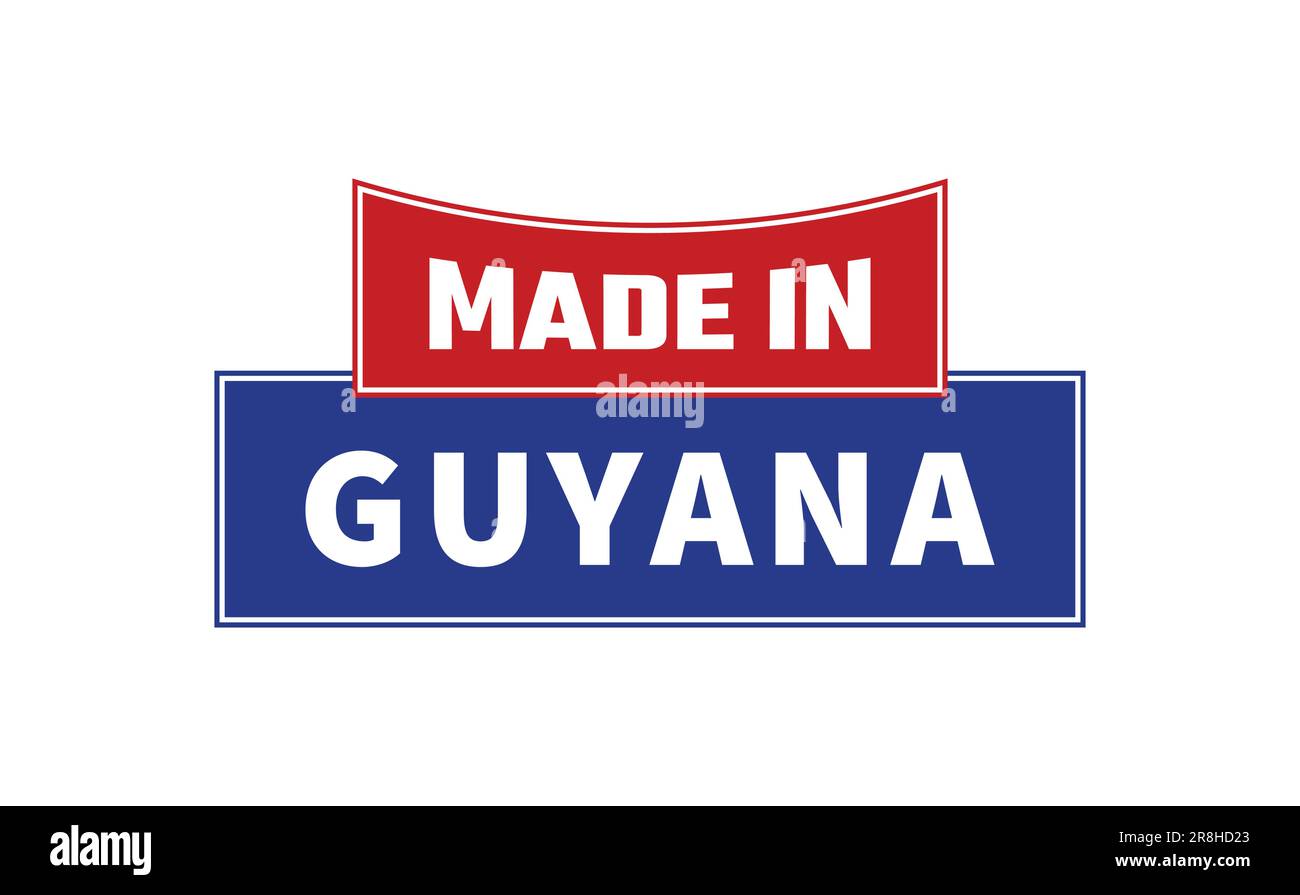 Made In Guyana Seal Vector Stock Vector Image & Art - Alamy