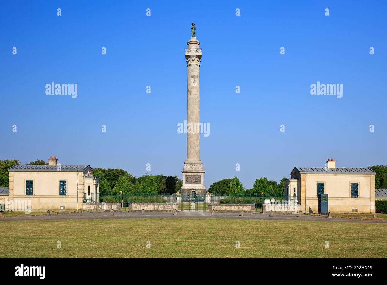 Statue of Napoleon Bonaparte (1769-1821) atop the Column of the Grande ...