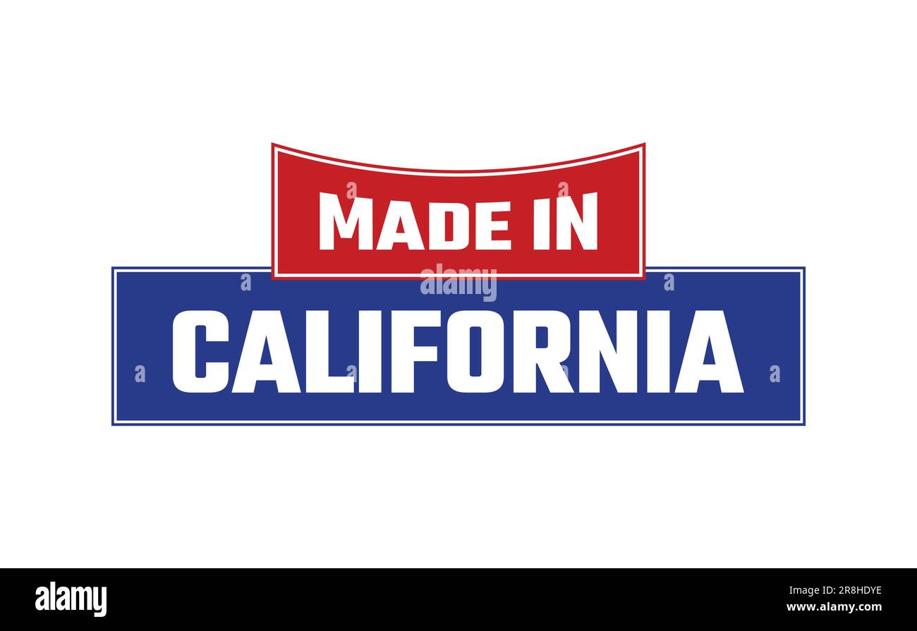 Made in california Stock Vector Images - Alamy