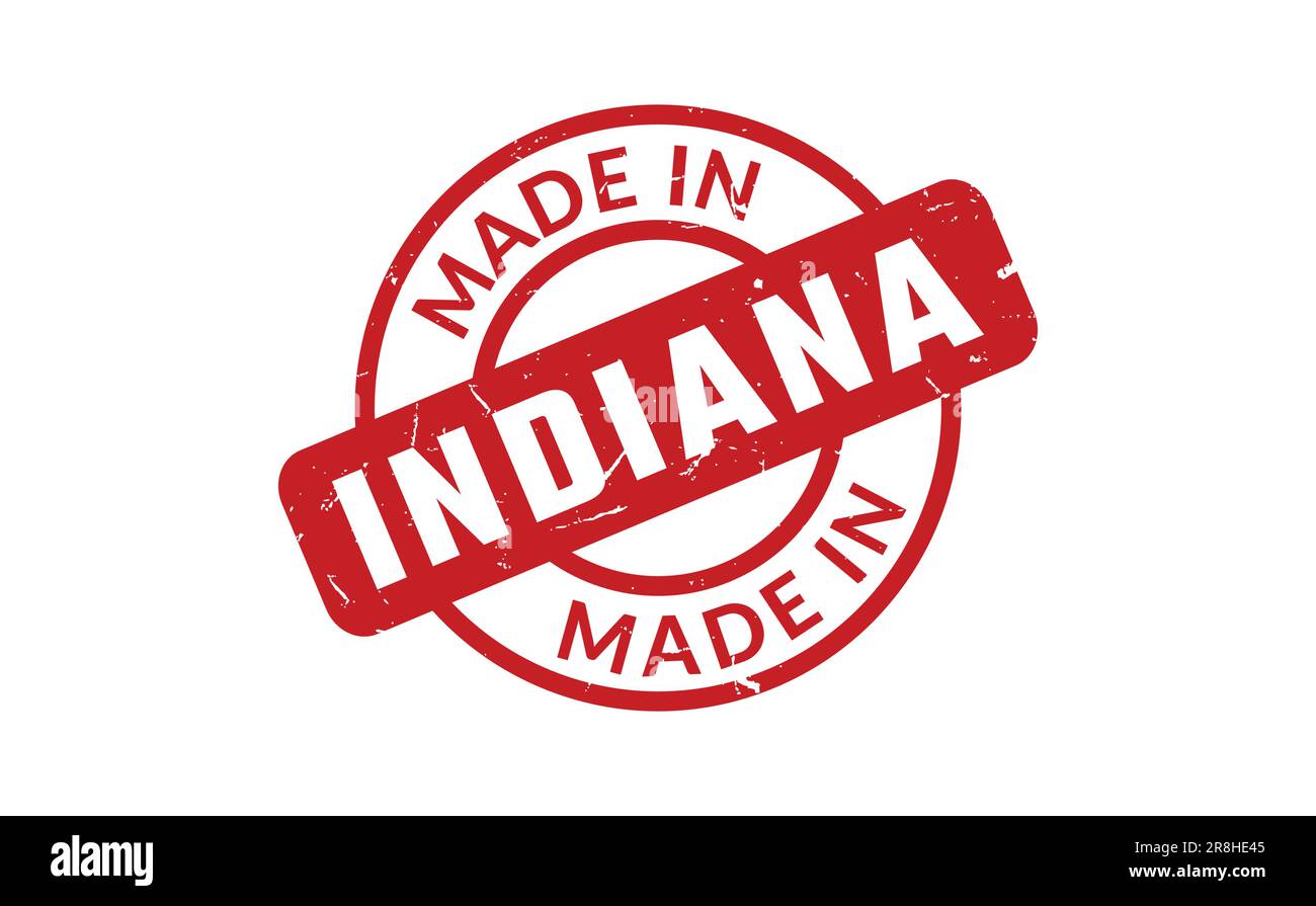 Indiana stamp vector vectors hi-res stock photography and images - Alamy