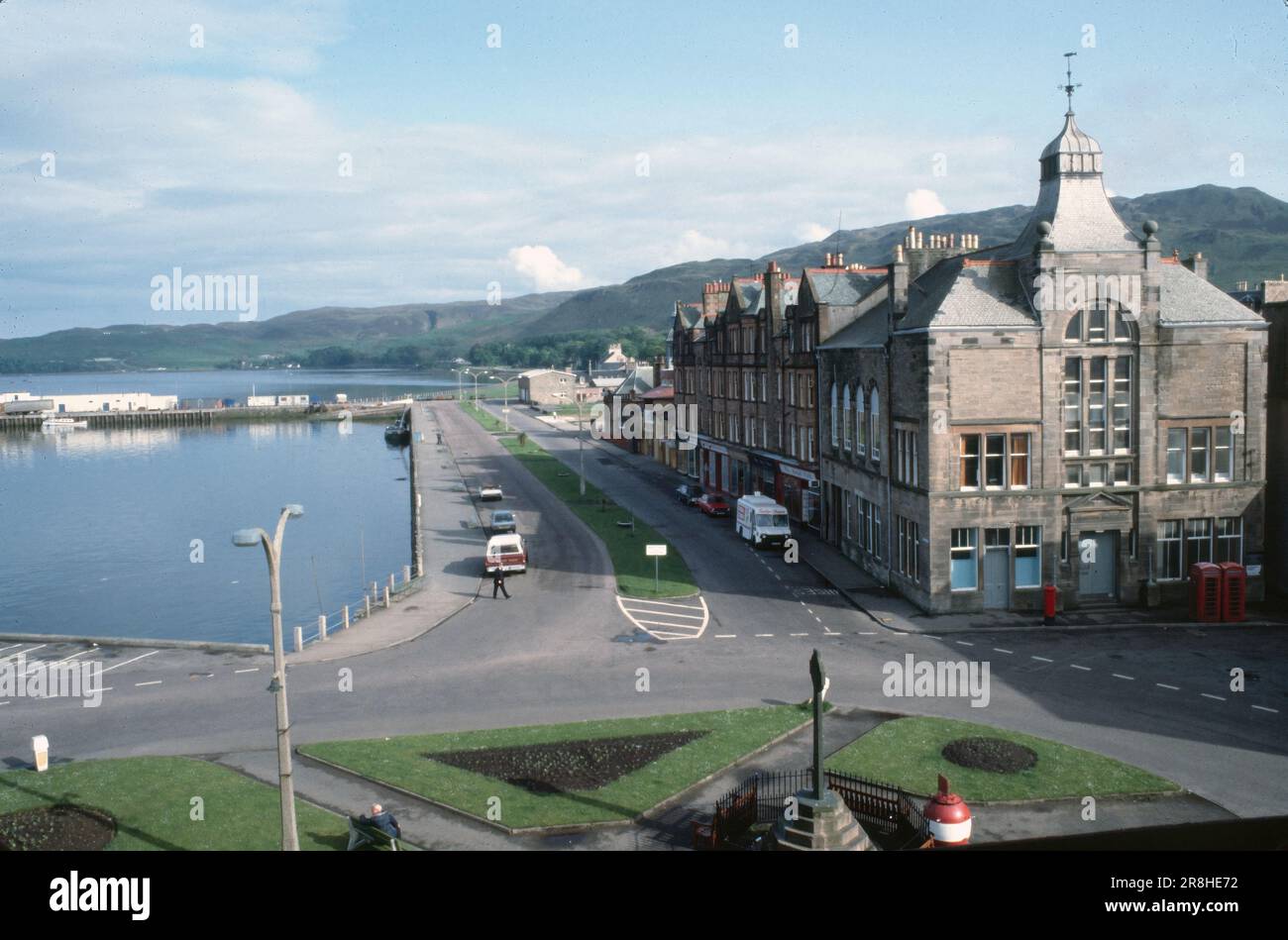 Campbeltown, Scotland, United Kingdom- July 1983: View from the Royal ...