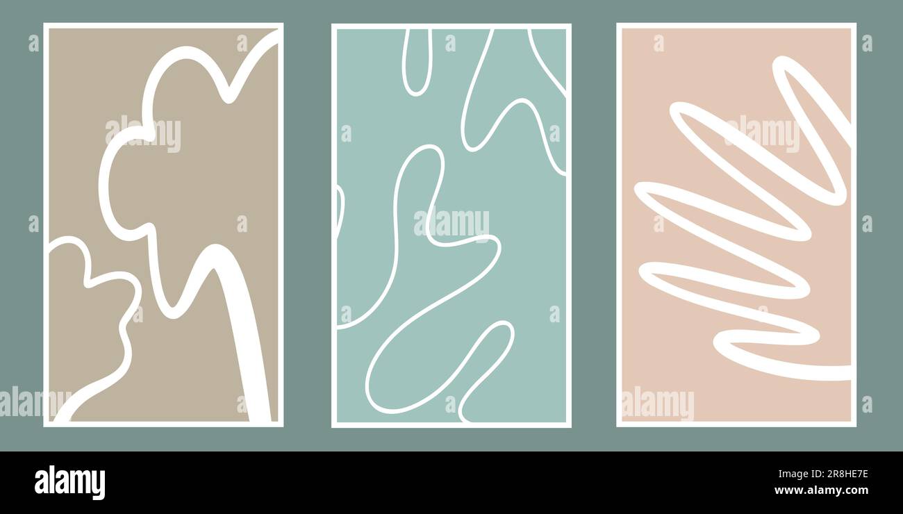 Minimal wall art collection Stock Vector Images - Alamy