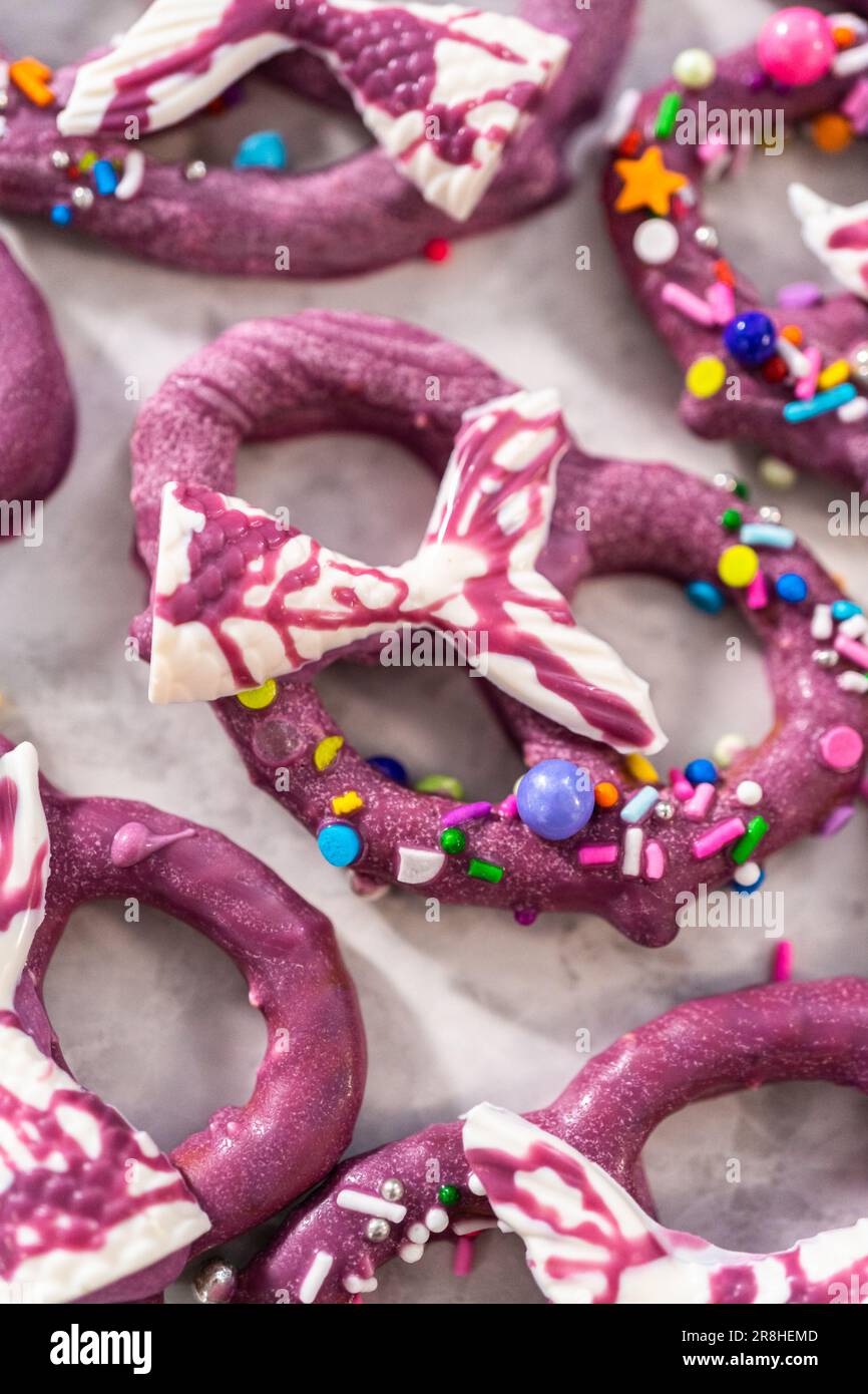 Mermaid pretzel twists Stock Photo - Alamy