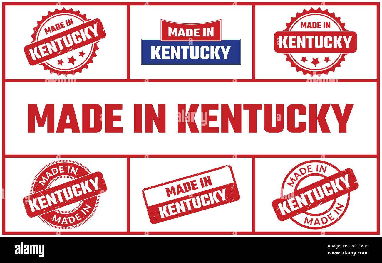 Kentucky stamp vector vectors hi-res stock photography and images - Alamy