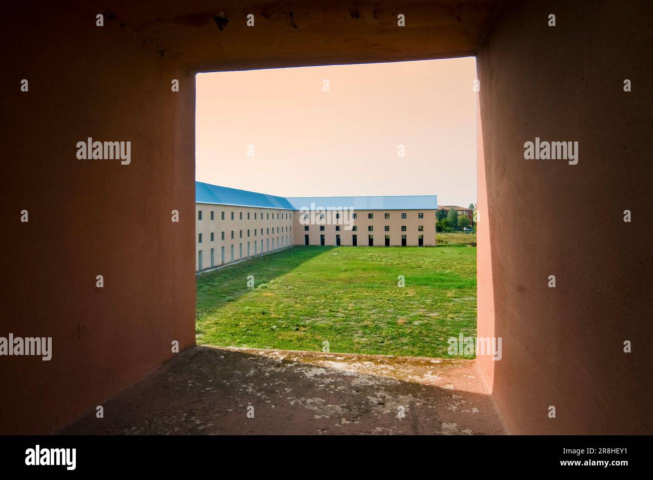 Cemetery of San Cataldo. Architect Aldo Rossi. Modena. Emilia Romagna ...