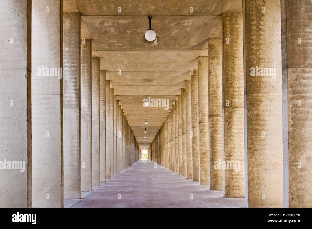 Cemetery of San Cataldo. Architect Aldo Rossi. Modena. Emilia Romagna ...