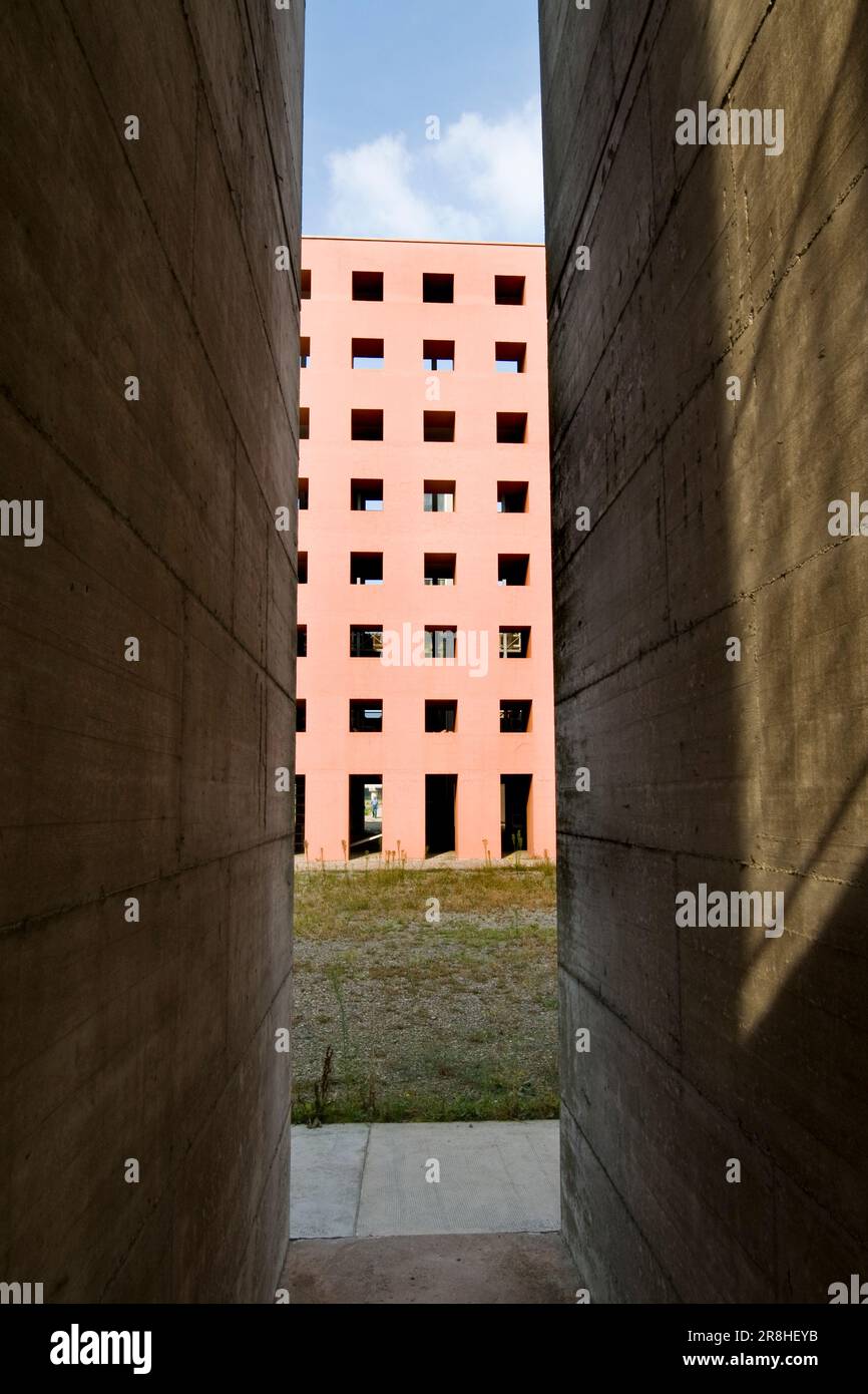 Cemetery of San Cataldo. Architect Aldo Rossi. Modena. Emilia Romagna ...